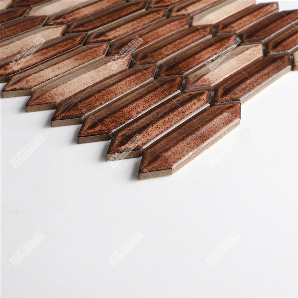 Foshan Factory Antique Glazed Ceramic Picket Shape Mosaic Tiles for ...