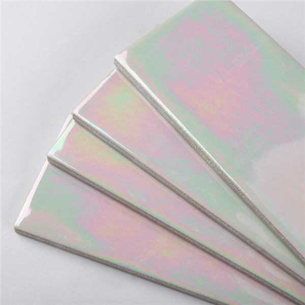 75*308mm Ceramic Glazed Iridescent Subway Tiles for Kitchen Bathroom ...