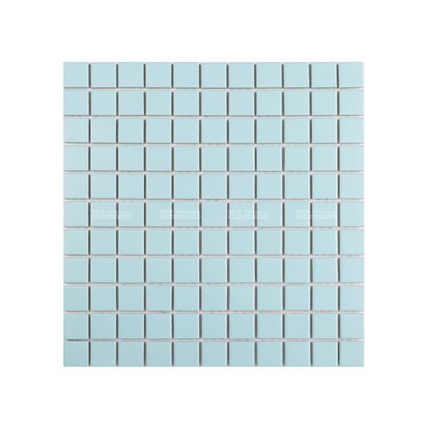 Foshan Factory 25x25mm Matte Blue Ceramic Square Mosaic Tiles for ...