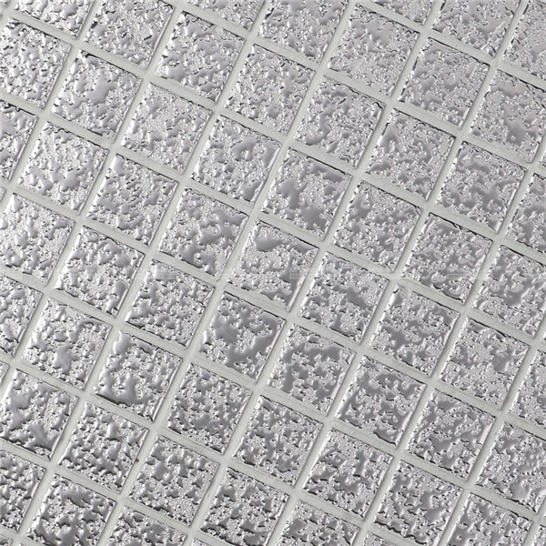 Wholesale 25x25mm Metal Glazed Square Silver Decorative Wall Ceramic ...