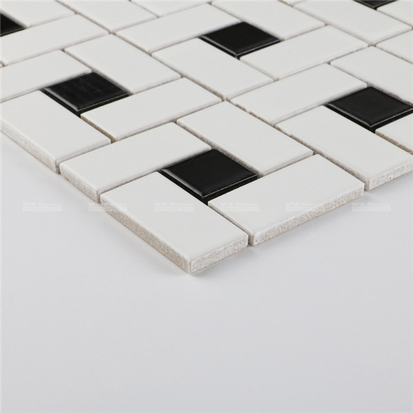Wholesale Foshan Pinwheel Pattern Porcelain Mosaic Tiles Black And ...