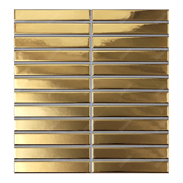 Foshan Wholesale 22x145mm Metallic Glazed Ceramic Finger Kit Kat Mosaic ...