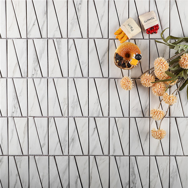 Foshan Manufacturer Inclined Surface Inkjet Carrara White Ceramic ...