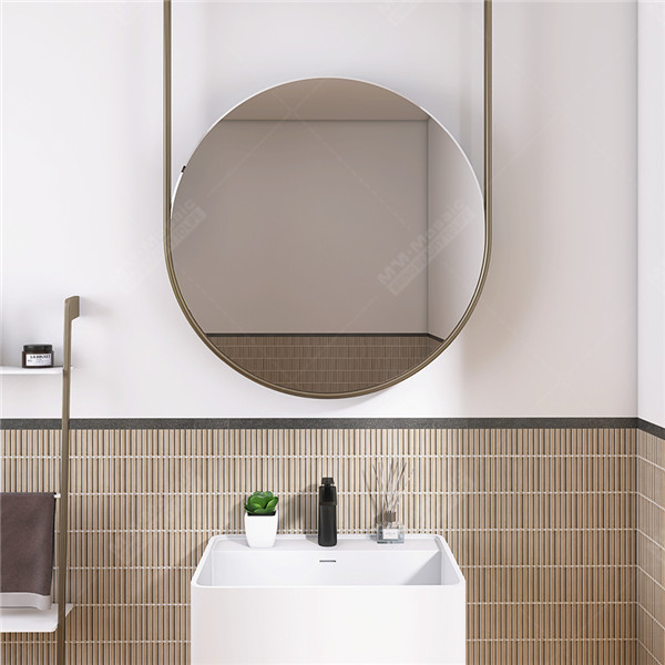 Wholeslae 12x92mm Kit Kat Ceramic Gold Metallic Mosaic Strip Tiles for ...