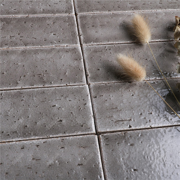 Wholesale 60x240mm Split Face Glazed Handmade Ceramic Grey Subway Tile ...