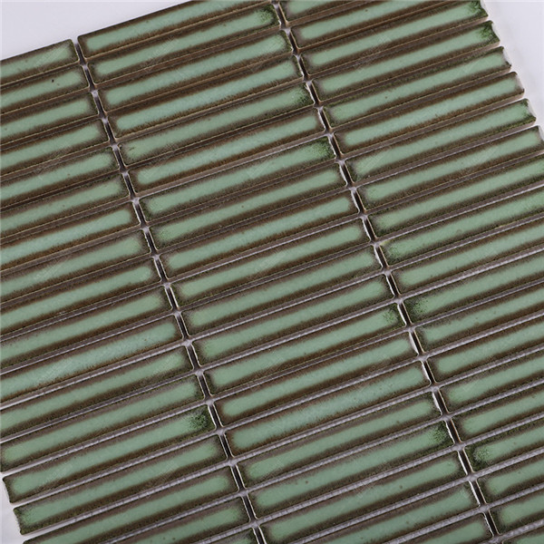 Wholesale 12x92mm Stackbond Ceramic Mosaic Kit Kat Tiles Green Hot Sale ...
