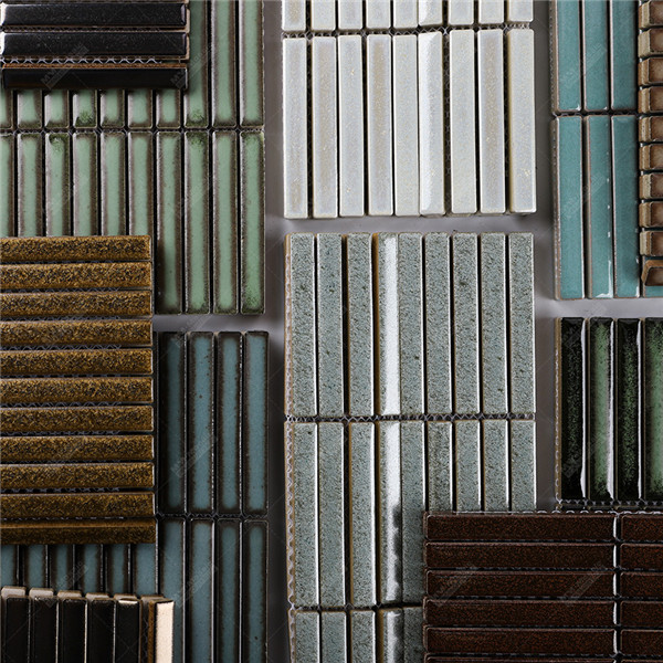 Wholesale 12x92mm Stackbond Ceramic Mosaic Kit Kat Tiles Green Hot Sale ...