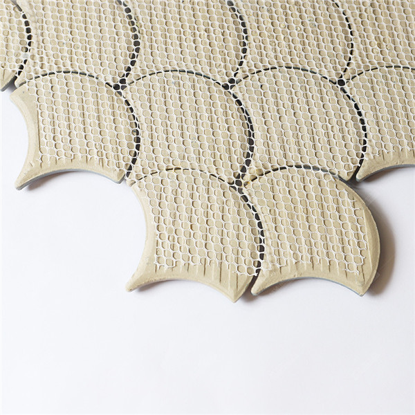 Wholesale 3D Mould Surface Glazed Porcelain Splashback Mosaic Fish ...