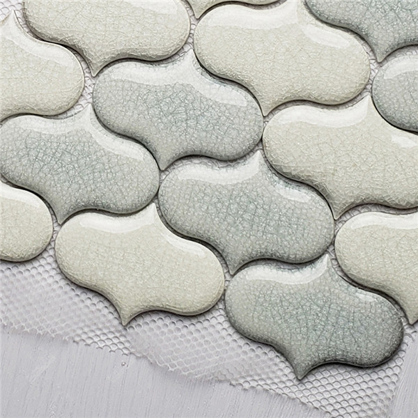 Foshan Factory Ice Crackle Glazed Porcelain Lantern Mosaic Tiles