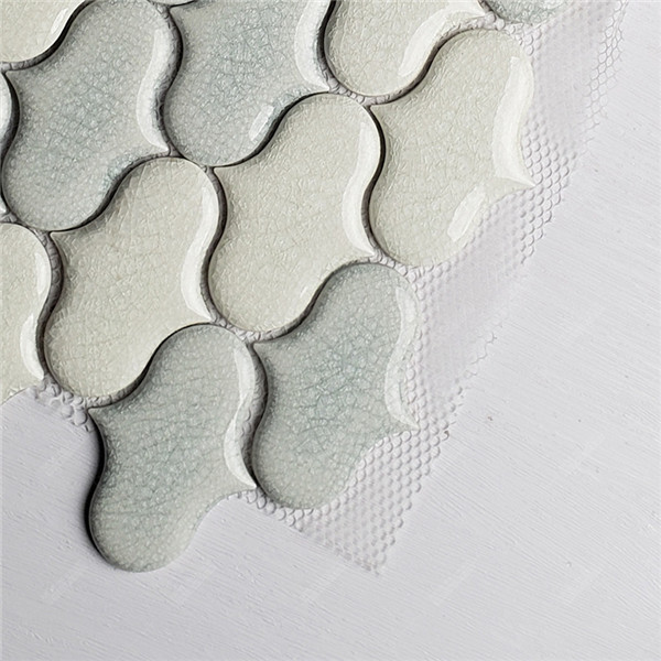 Foshan Factory Ice Crackle Glazed Porcelain Lantern Mosaic Tiles