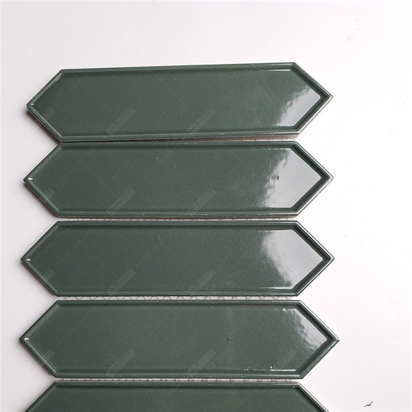 Wholesale 3D Concave Mould Surface Glazed Porcelain Stretched Hexagon ...