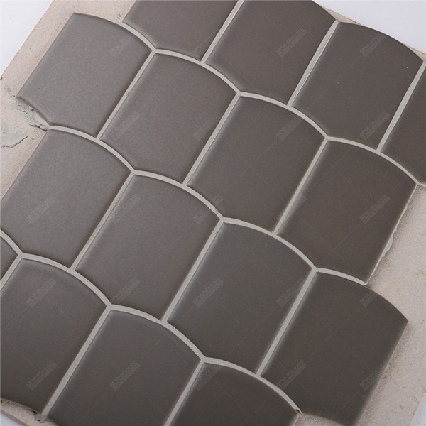 China Foshan Supplies Tunnel Irregular Shape Matte Porcelain Grey ...