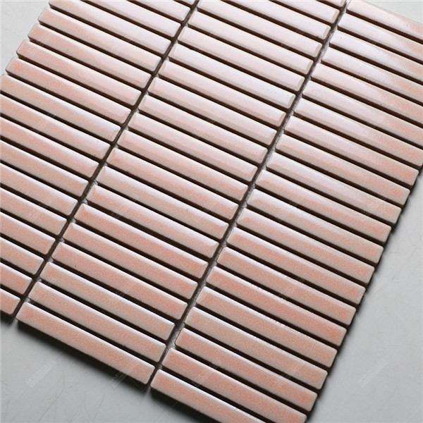 12x92mm Stackbond Glazd Ceramic Mosaic Finger Pink Kit Kat Tiles for ...