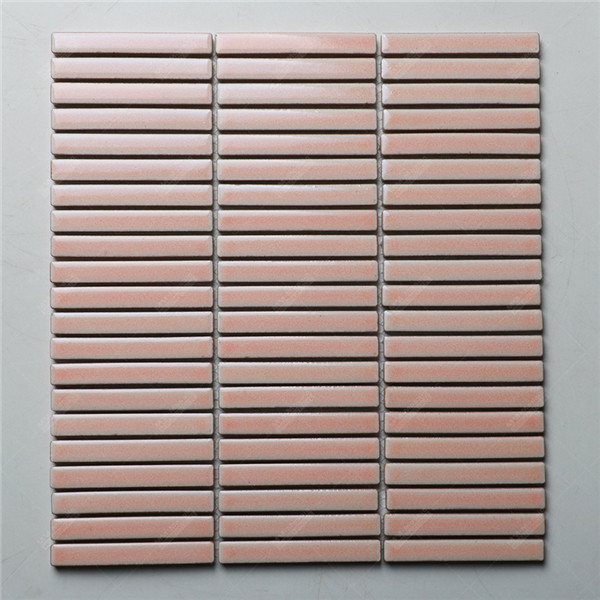 12x92mm Stackbond Glazd Ceramic Mosaic Finger Pink Kit Kat Tiles for ...