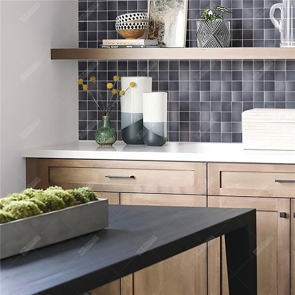 Foshan Supplier 48x48mm Gradient Grey Porceleain Square Tile Mosaic for ...