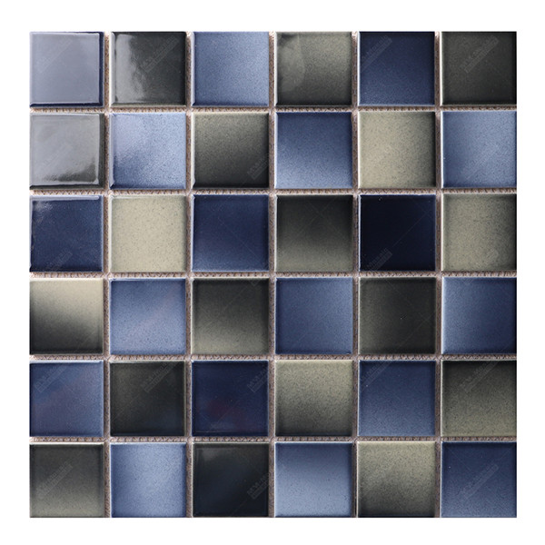 Foshan Wholesaler Porcelain Gradient Glazed 2x2 Square Mosaic Tiles ...