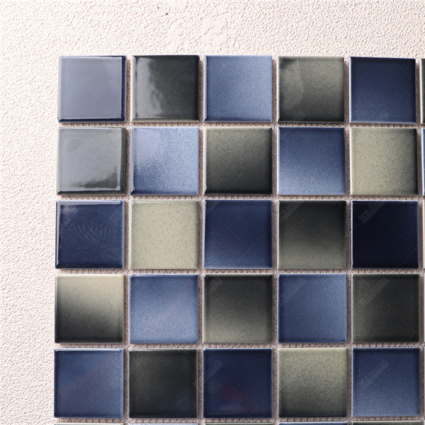 Foshan Wholesaler Porcelain Gradient Glazed 2x2 Square Mosaic Tiles ...