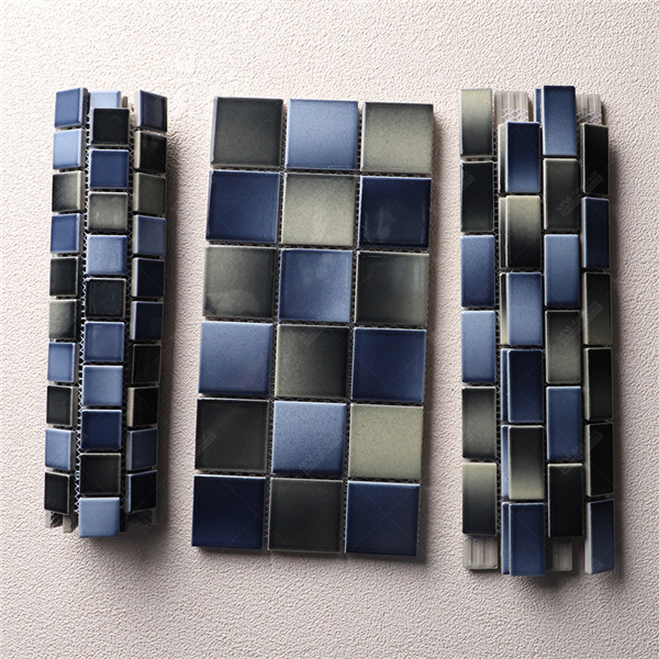 Foshan Wholesaler Porcelain Gradient Glazed 2x2 Square Mosaic Tiles ...