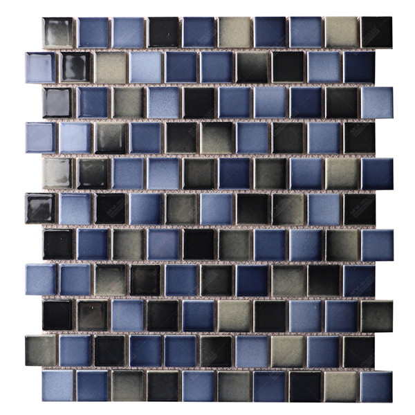 Foshan Wholesaler Porcelain Glazed Brick Bond 25x25mm Small Square ...