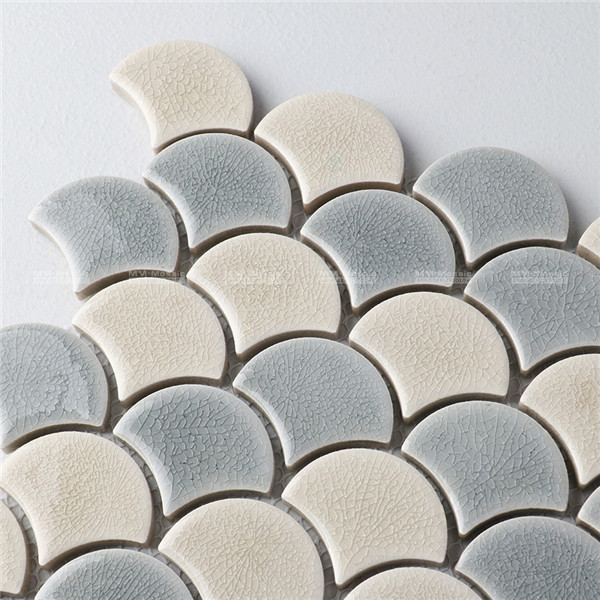 Wholesale Gray Mixed Beige Mini Moroccan Fish Scale Tile Backsplash ...