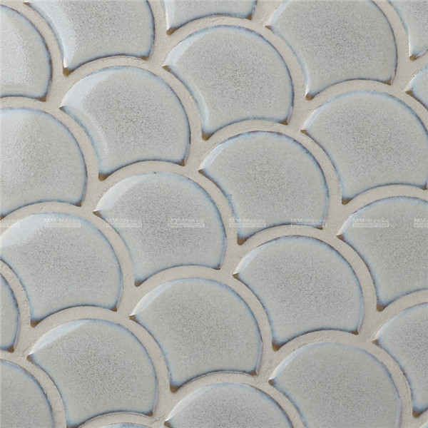 China Wholesaler Glossy Glazed Ceramic Grey Mosaic Kitchen Mini Fish ...