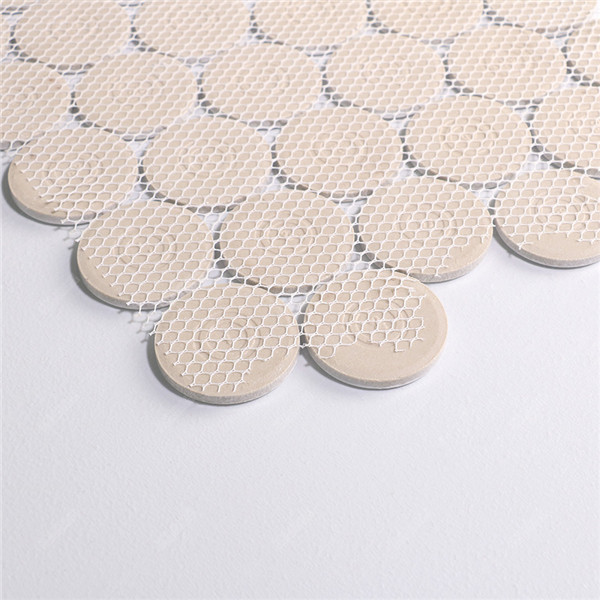 China Manufacturerer 48mm Glossy Mix Crackle Porcelain Larget Circle ...