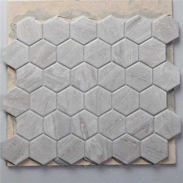 Foshan Manufacturer 2" Inkjey Ceramic Honeycomb Hexagon Mosaic Wall ...