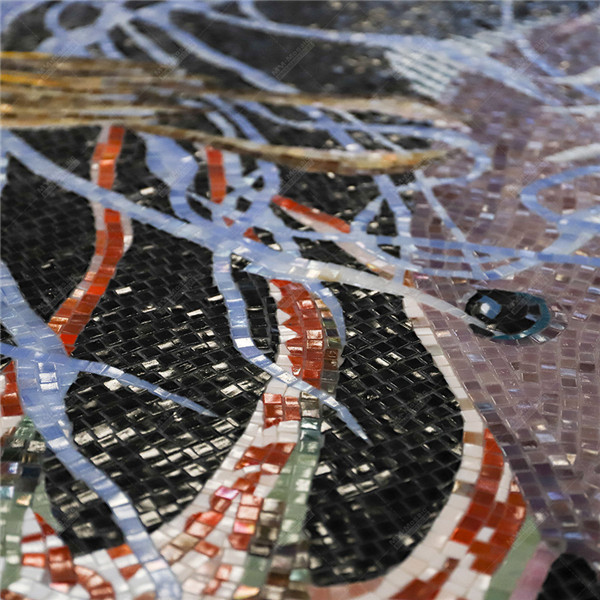 Foshan Factory Handmade Hot Melt Glass Custom Ocean Mosaic Art Murals ...