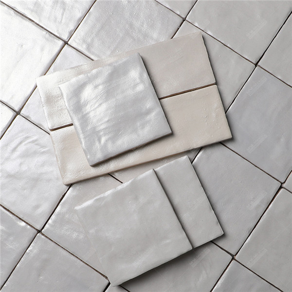 China Wholesale Distributor Glossy Glazed White Square 4"x4" Handmade ...