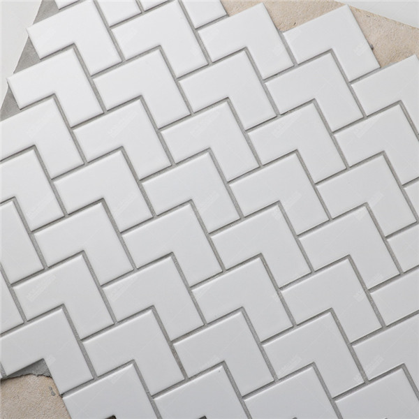 Foshan Factory Direct Supply Irregular L Shape Porcelain Matte White ...