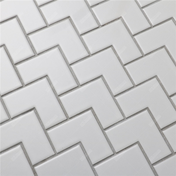 Foshan Factory Direct Supply Irregular L Shape Porcelain Matte White ...