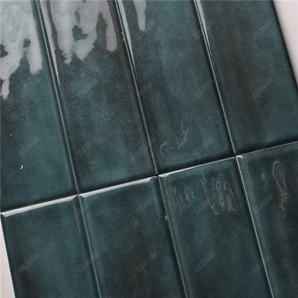 Wholesale Wavy Surface 60x200mm Porcelain Glazed Blue Subway Tile ...