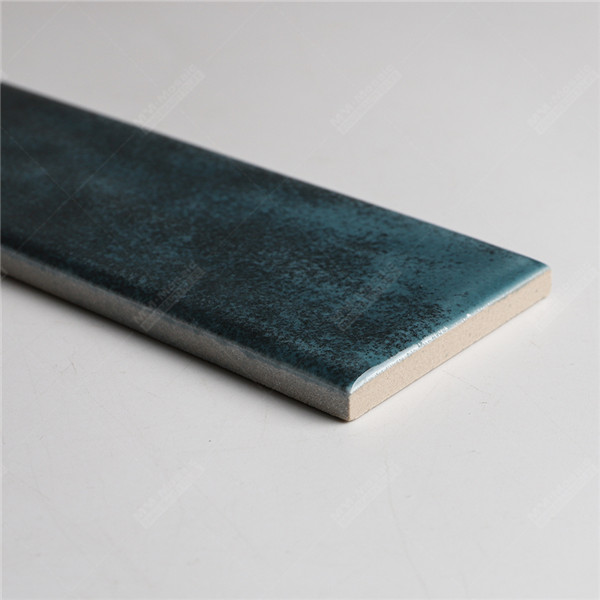 Wholesale Wavy Surface 60x200mm Porcelain Glazed Blue Subway Tile ...