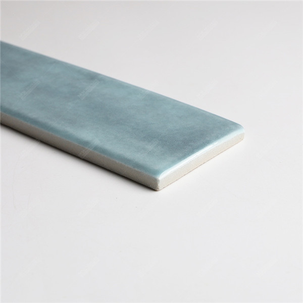 Foshan Wholesale 60x200mm Glazed Porcelain Light Blue Wavy Subway Tile ...