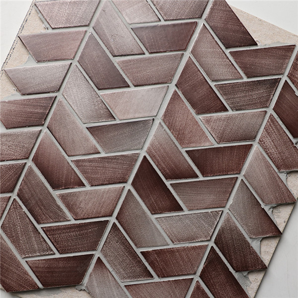 China Foshan Factory Hand-crafted Trapezoid Matte Dust Grey Ceramic ...