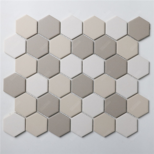 Foshan Manufacturer Anti-Slip Beige Blend 2 Inch Unglazed Ceramic ...