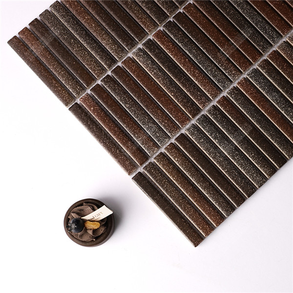 New Arrival Pitting Surface Matte Bronze 12x92mm Stackbond Mosaique Kit ...