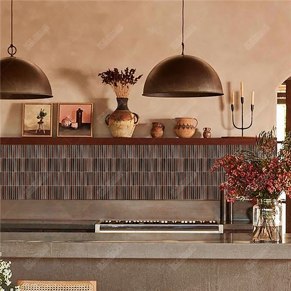 New Arrival Pitting Surface Matte Bronze 12x92mm Stackbond Mosaique Kit ...