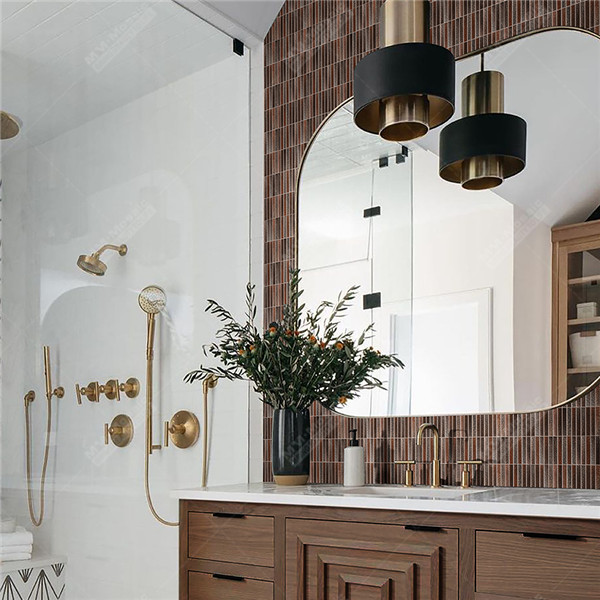 New Arrival Pitting Surface Matte Bronze 12x92mm Stackbond Mosaique Kit ...