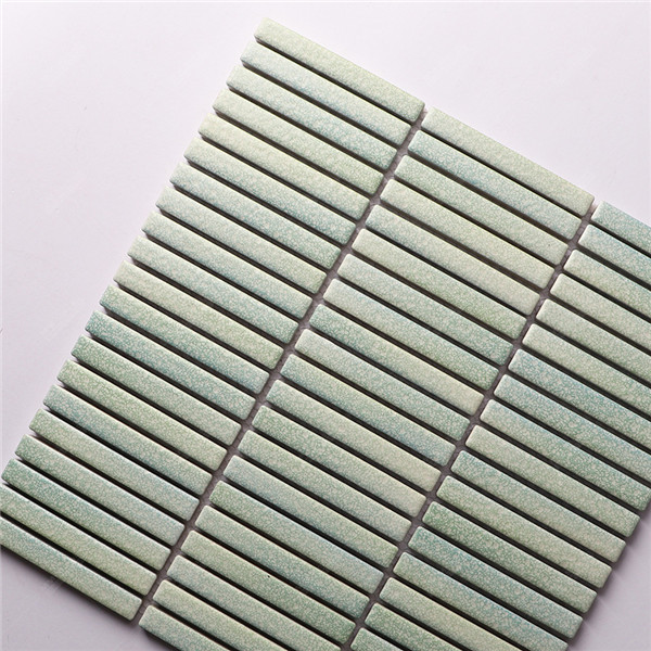 China Mosaic Manufacturer Pitting Surface Matte Mint Green12x92mm Mini ...