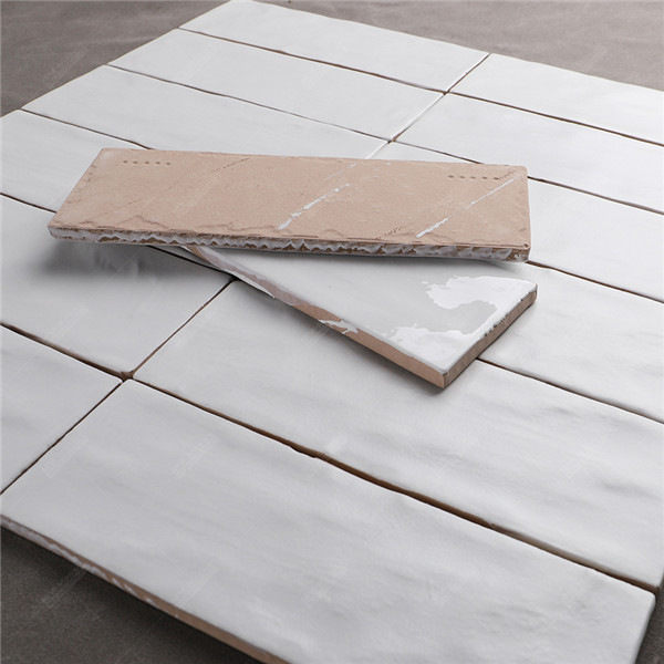 China Manufacturer Porcelain 65x200mm Wavy Glazed White Subway Tile ...