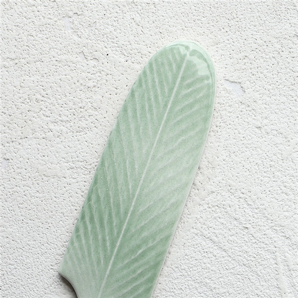 Foshan Mosaic Factory Gradient Glazed Cermaic Handmade Feather Tile for ...