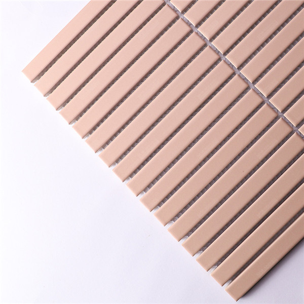 15x145mm Stackbond Matte Glazed Porcelain Mosaic Pink Finger Tiles for ...