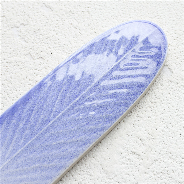 Handmade Gradient Sky Blue Feather Shape Modern Kitchen Contemporary ...