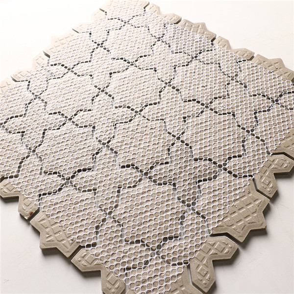 Foshan Manufacturer Star Cross Pattern Ceramic Green Mosaic Bathroom ...