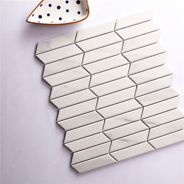 Foshan Vendor Project Supply Parallelogram Shape Porcelain Bianco ...