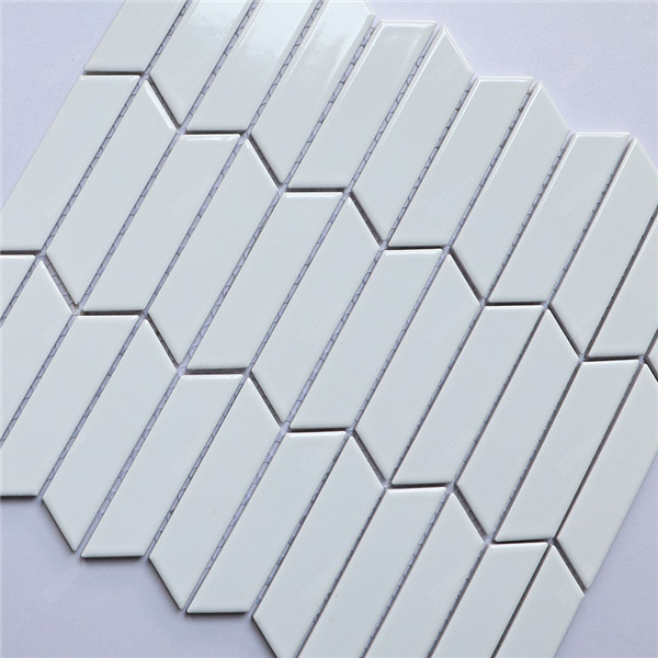 Wholesale Distributors Price Parallelogram Shape Ceramic Glossy White ...