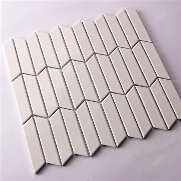 Foshan Factory Project Supply Parallelogram Shape Ceramic Matte White ...