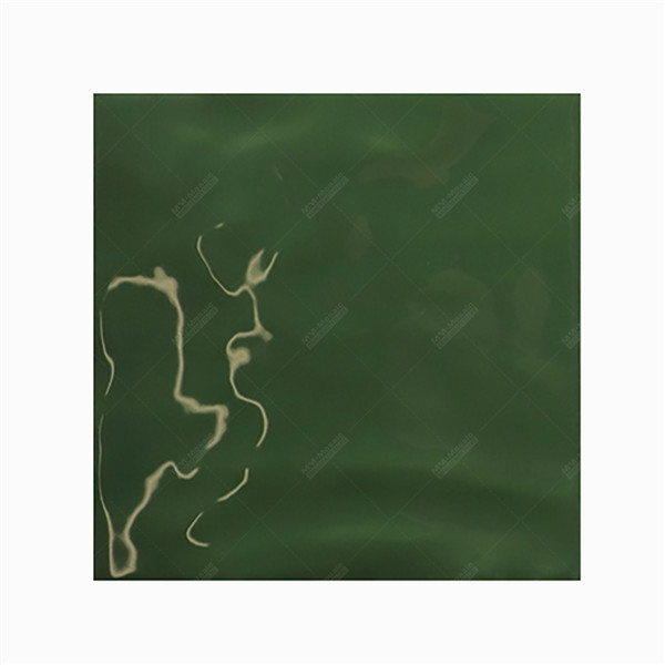 Foshan Manufacturer 120x120mm High Glossy Green Ceramic Square Bathroom ...