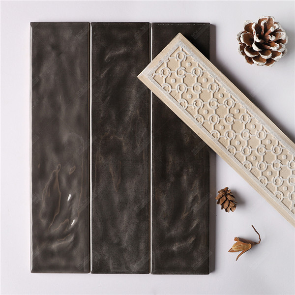 Wholesale Foshan Supplier 2x10 inch Handmade Wavy Surface Ceramic High ...